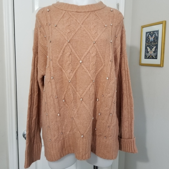 a new day | Sweaters | Hpa New Day Diamond Sweater Rose Pink Extra Soft ...